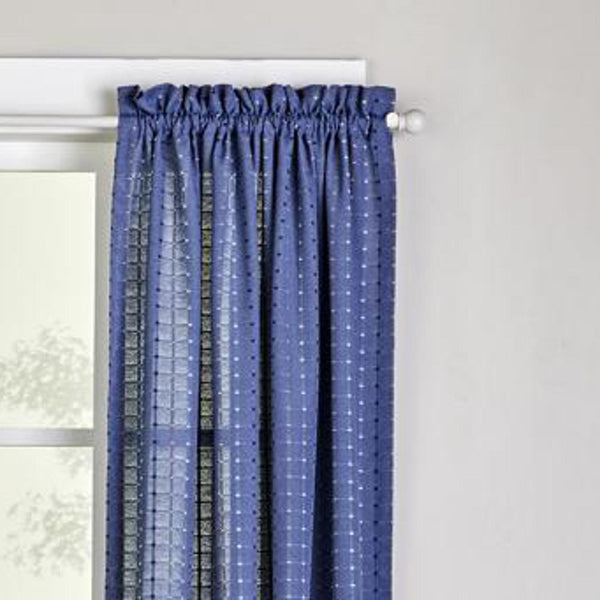 SKL Home Hopscotch Window Panel, 42" x 63", Denim – closeoutlinen